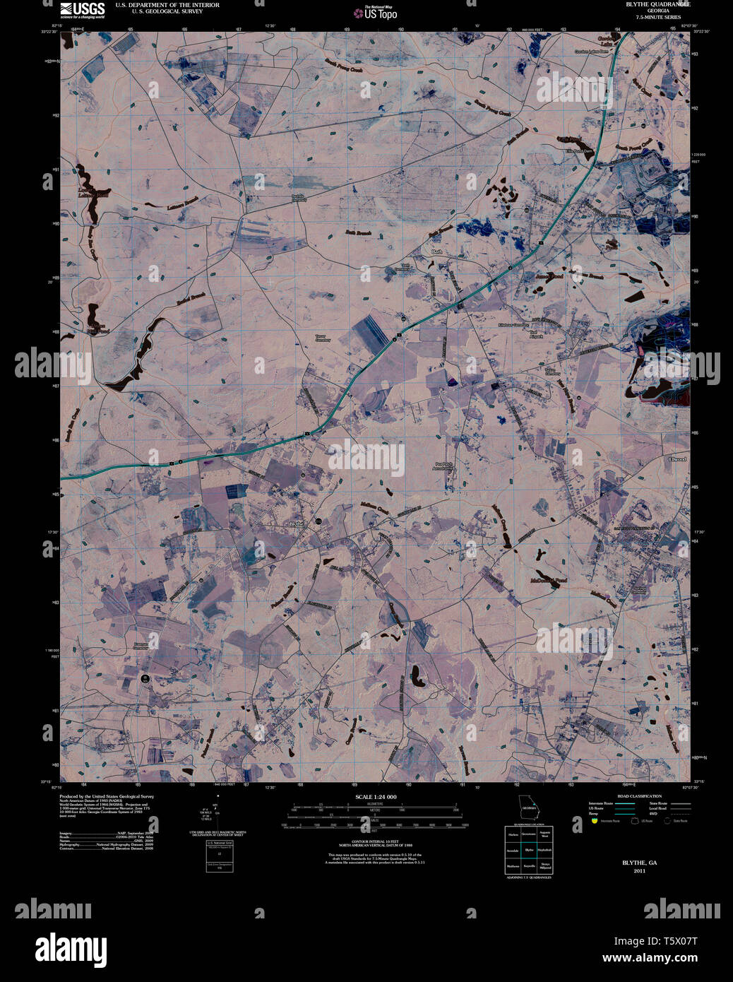 Map of blythe hi-res stock photography and images - Alamy