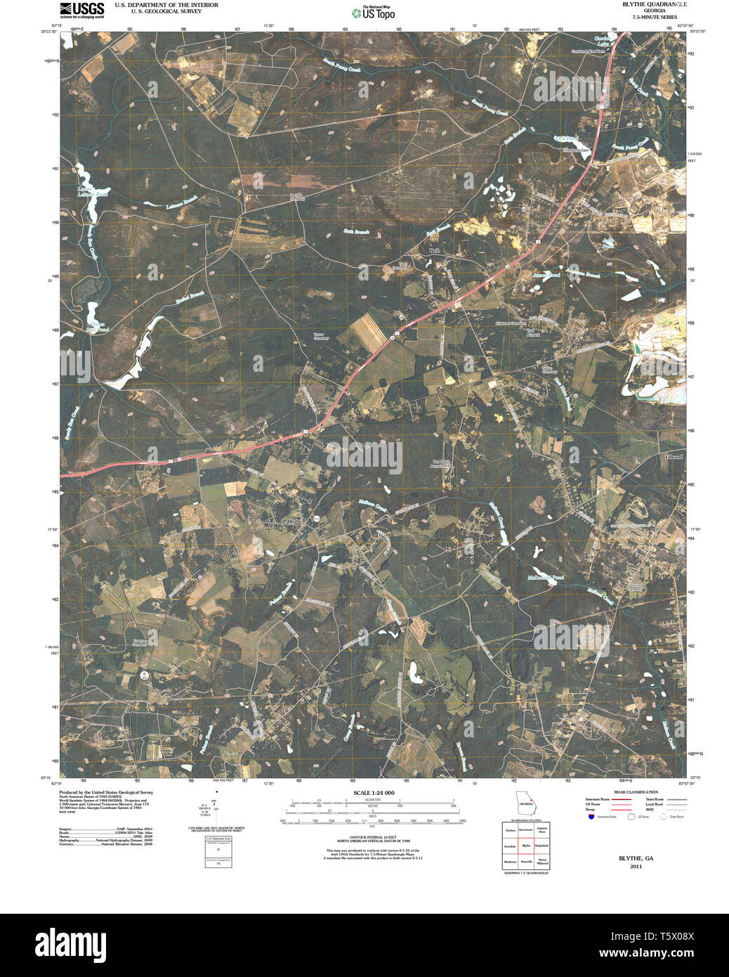 Map of blythe hi-res stock photography and images - Alamy