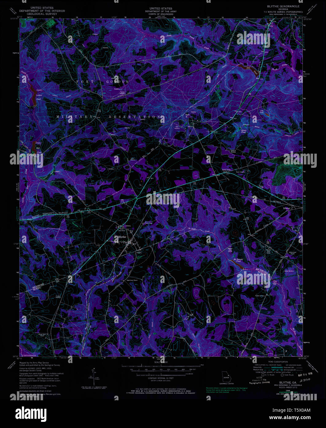 Map of blythe hi-res stock photography and images - Alamy