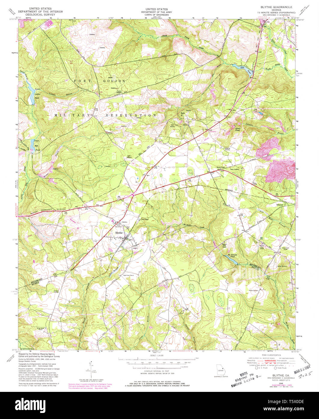 Map of blythe hi-res stock photography and images - Alamy