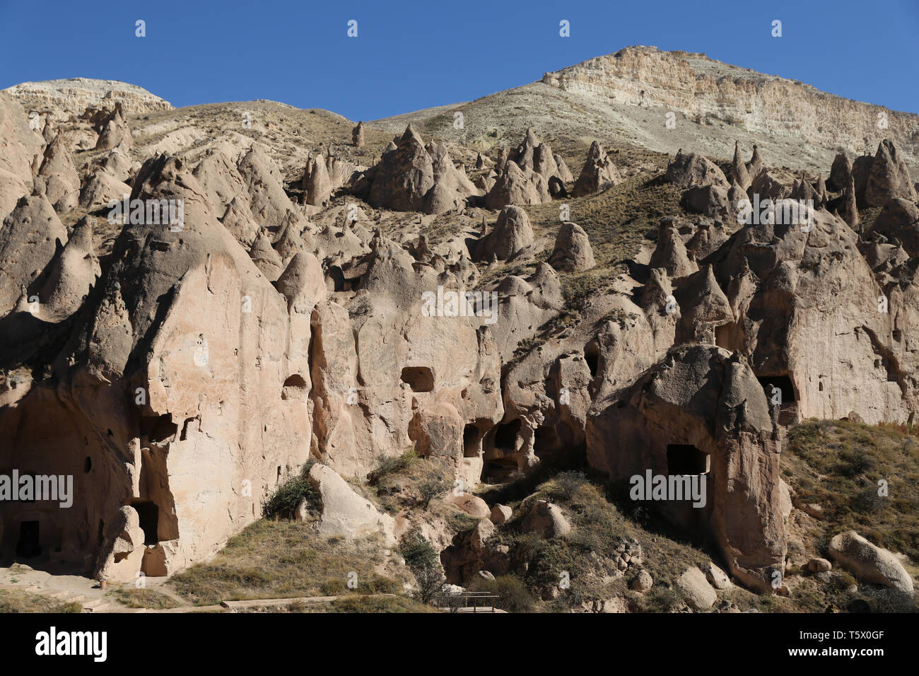 Rock Formations in Zelve Valley, Cappadocia, Nevsehir City, Turkey ...