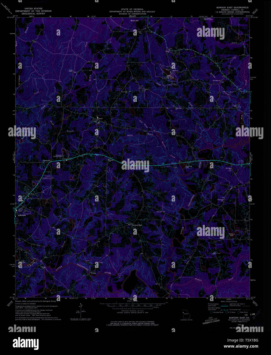 Map of bowdon hi-res stock photography and images - Alamy