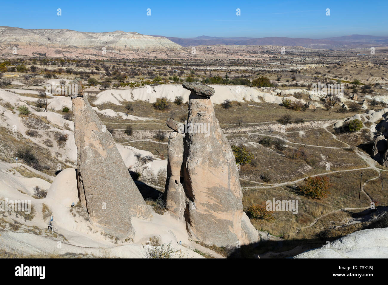 Three Beauties Fairy Chimneys in Urgup Town, Cappadocia, Nevsehir City ...