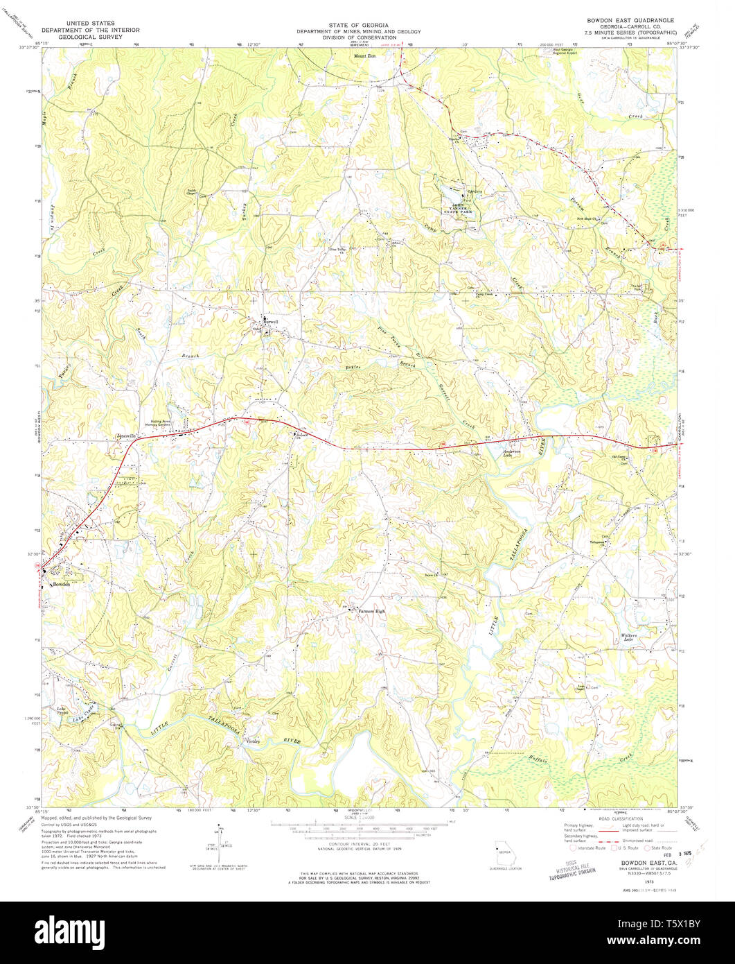 Map of bowdon hi-res stock photography and images - Alamy
