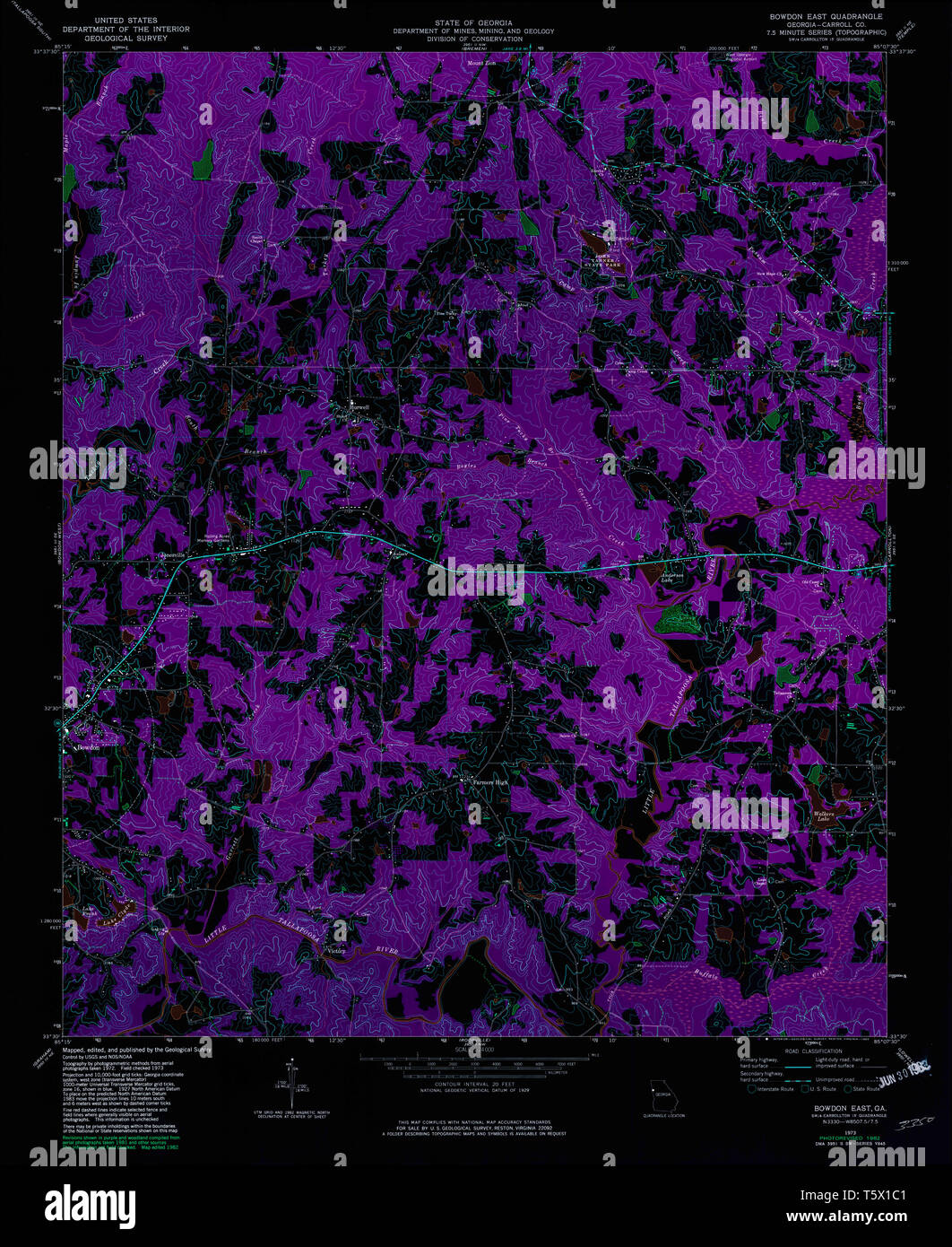 Map of bowdon hi-res stock photography and images - Alamy