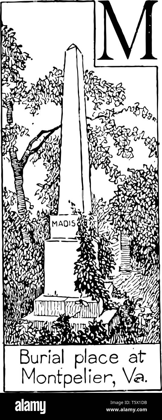 Tomb of Mr James Madison 4th American President is located at ...