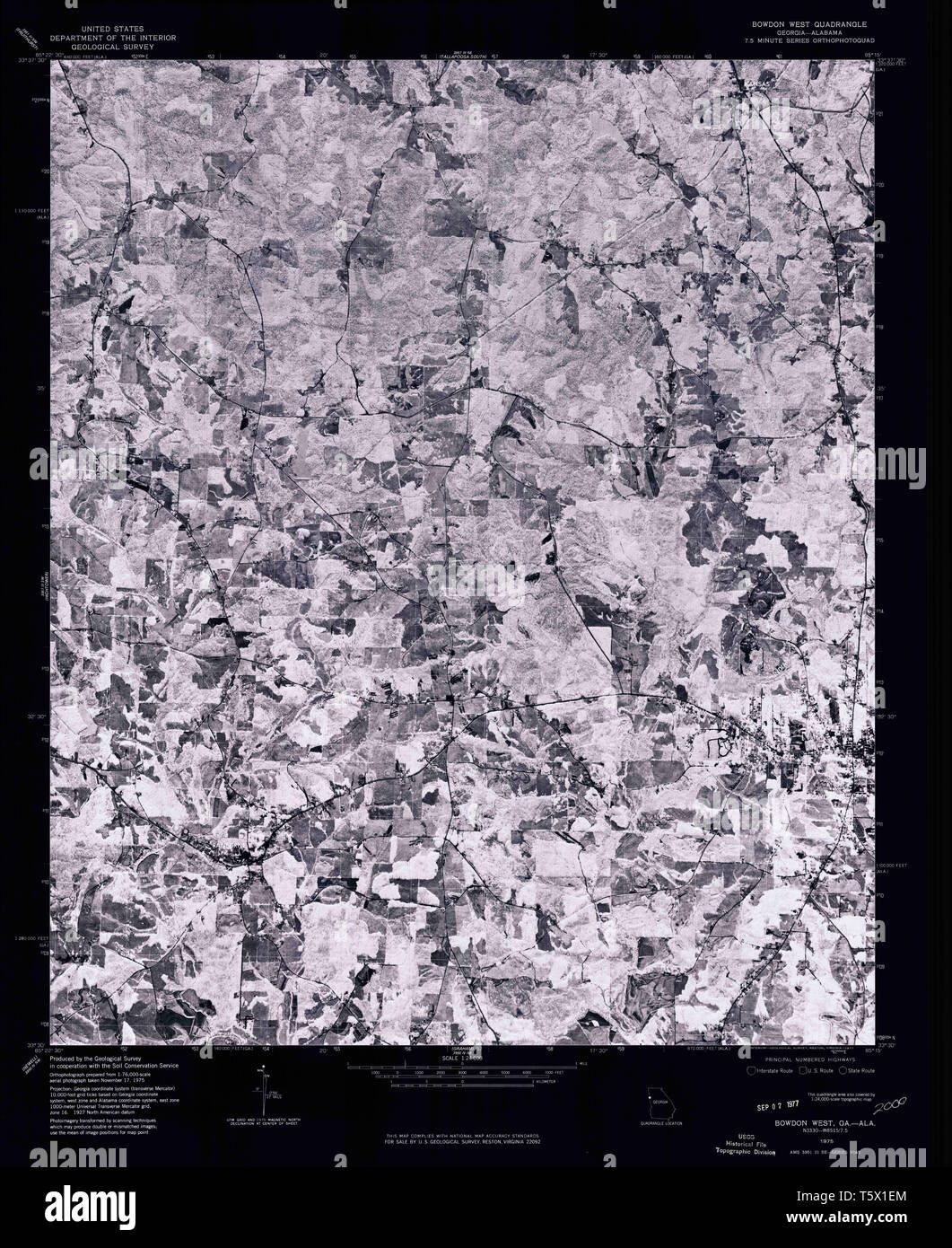 Map of bowdon hi-res stock photography and images - Alamy