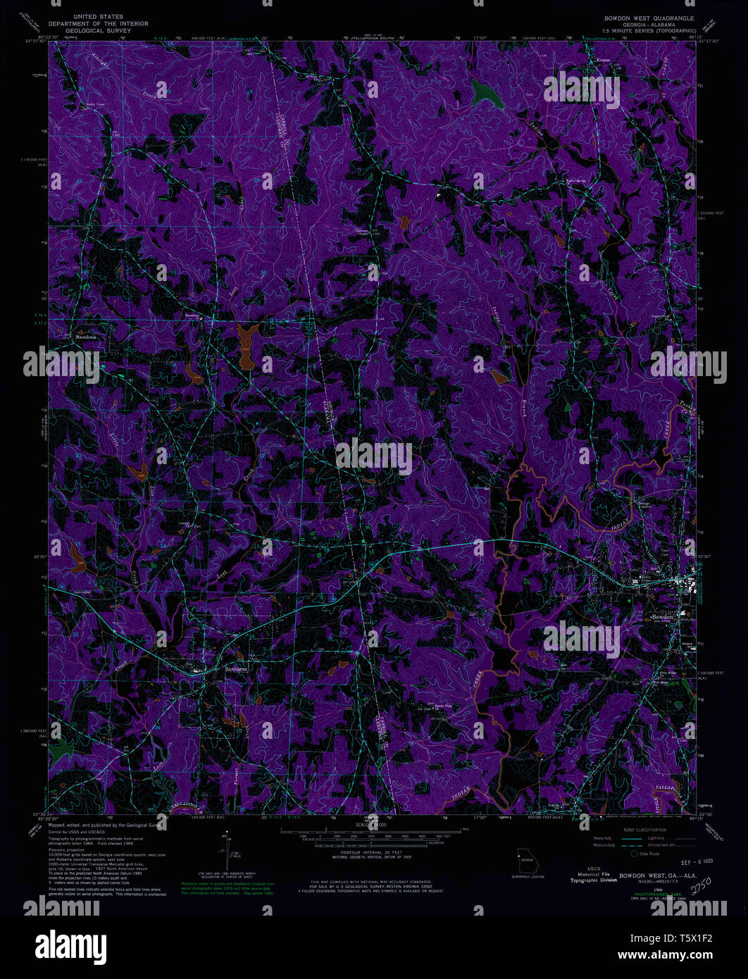Map of bowdon hi-res stock photography and images - Alamy