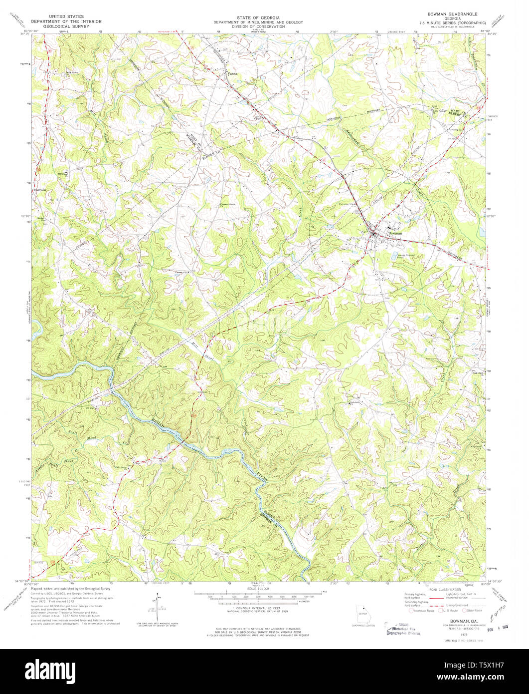 Map of bowman hi-res stock photography and images - Alamy