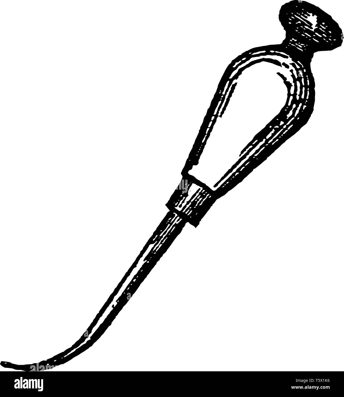 This illustration represents Awl which used is for making small holes ...