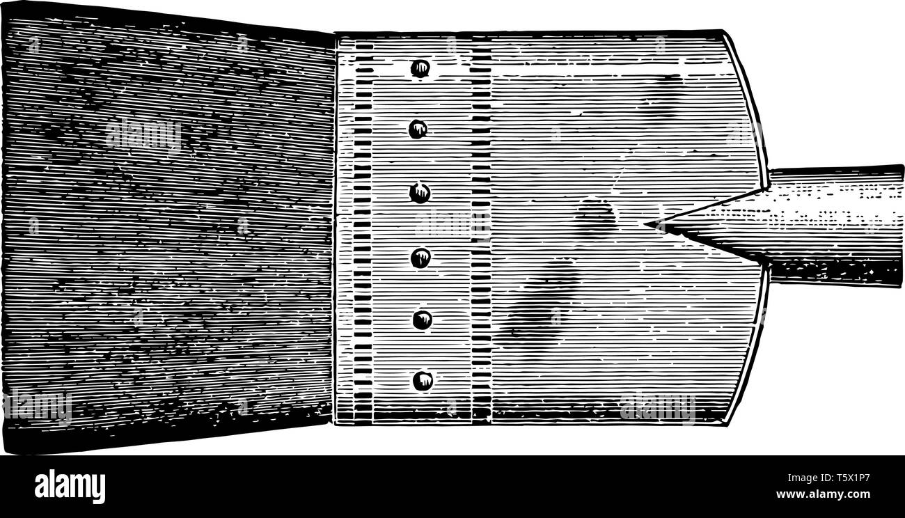 This illustration represents Fitch Varnish Brush which is made of a ...