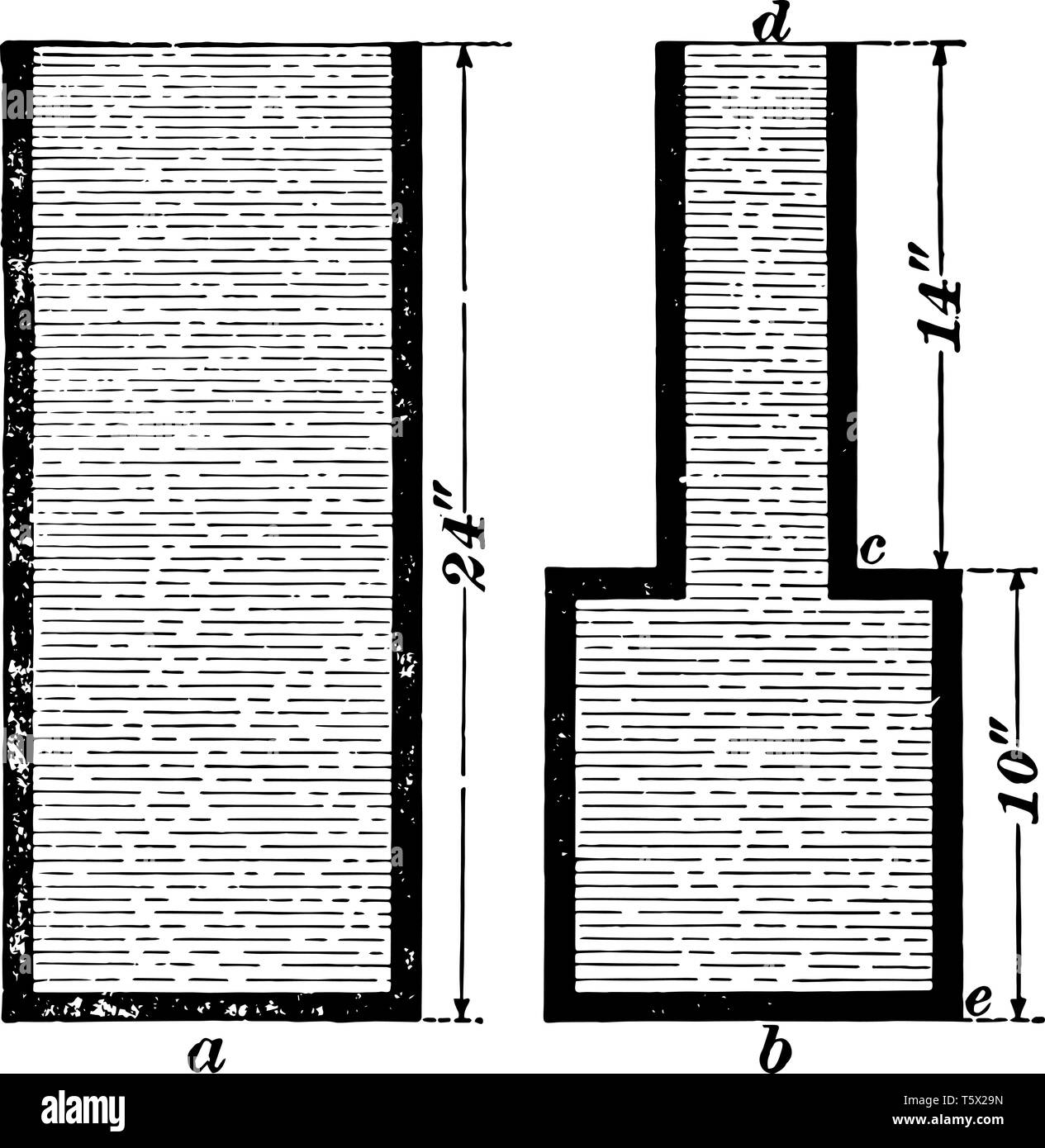 This diagram represents downward pressure vintage line drawing ...