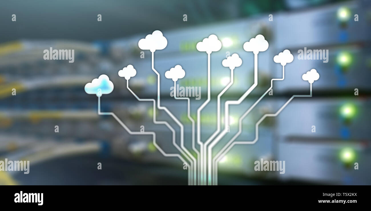 Cloud Information Computing Technology concept. Conceptual banner on ...