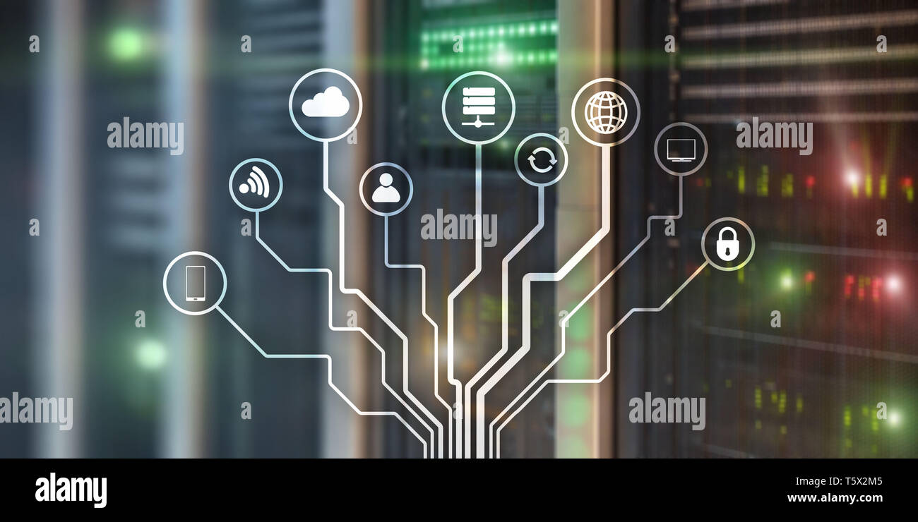 IOT. Internet of Things. Information Communication Network. Artificial ...