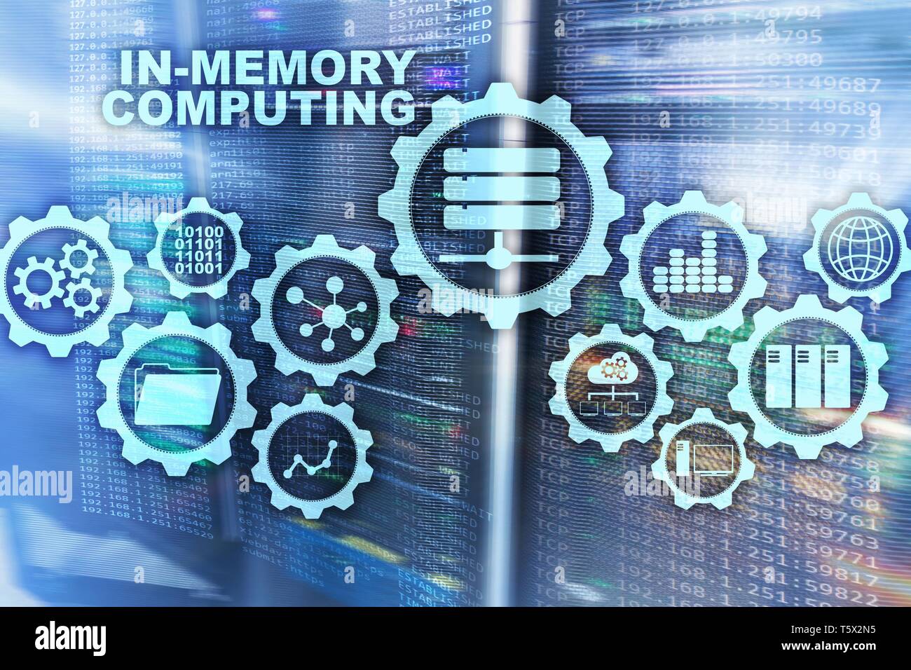 In-Memory Computing. Technology Calculations Concept. High-Performance ...