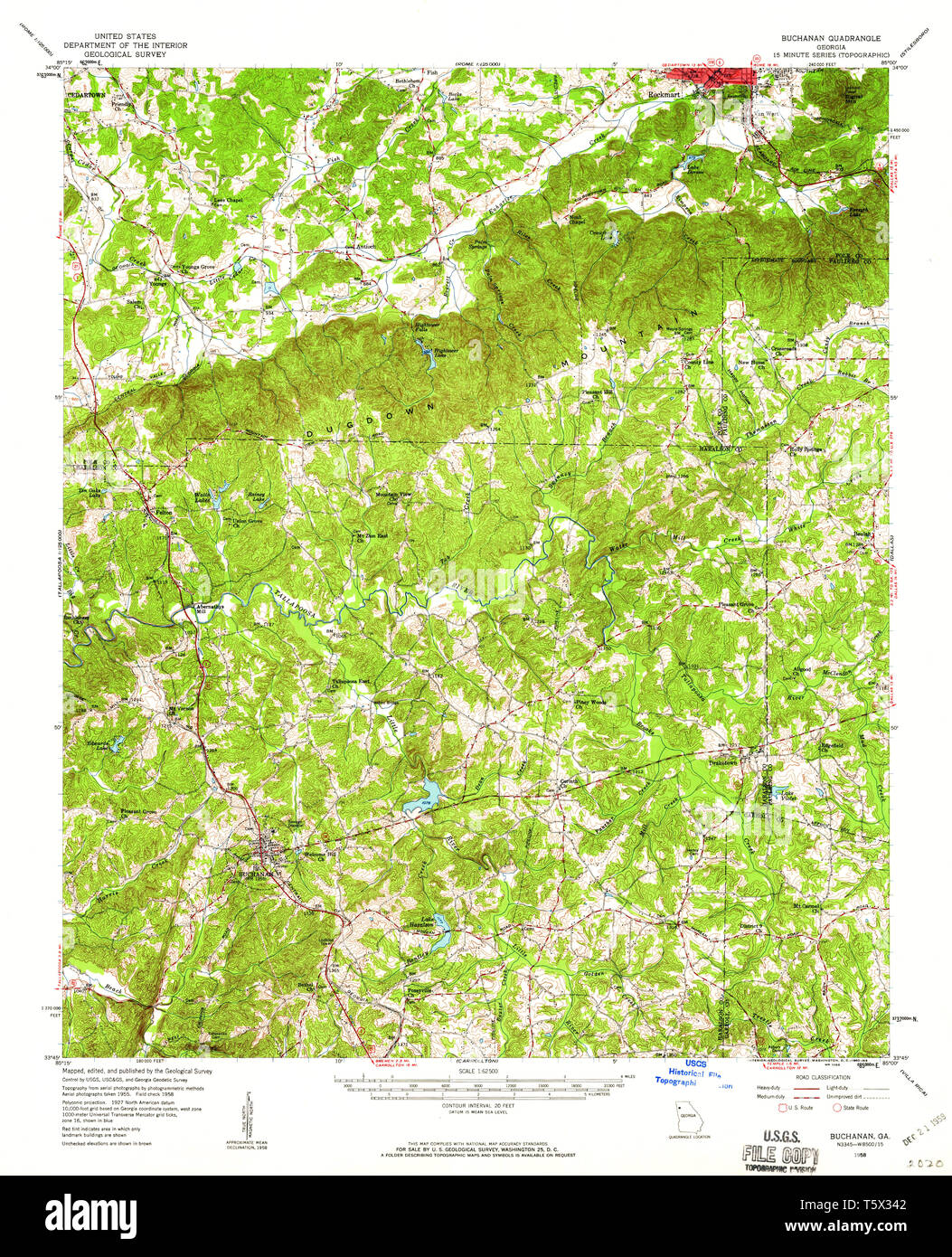 Map of buchanan hi-res stock photography and images - Alamy