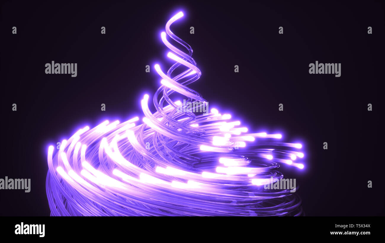 3d illustration fiber optic cable hi-res stock photography and images ...