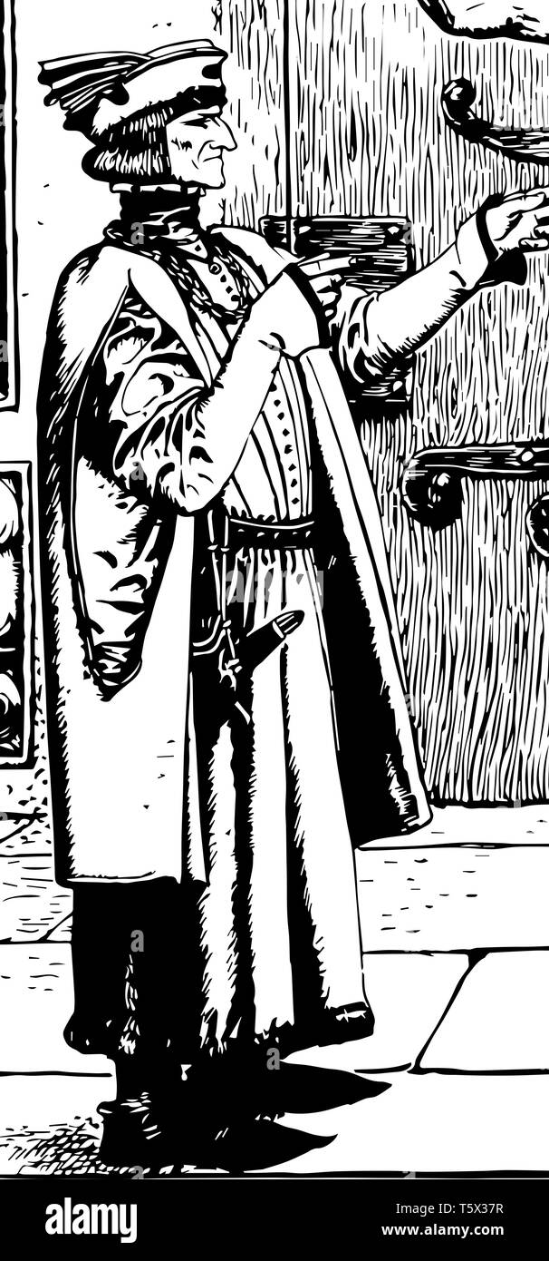 Man Standing Sideways Facing Right