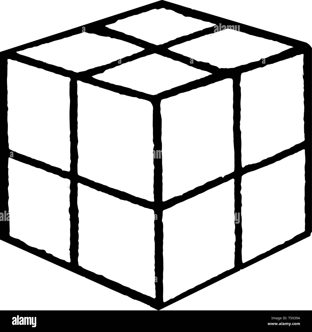 Froebel's Divided Cube used to knowledge activity, no difficult, Eight ...