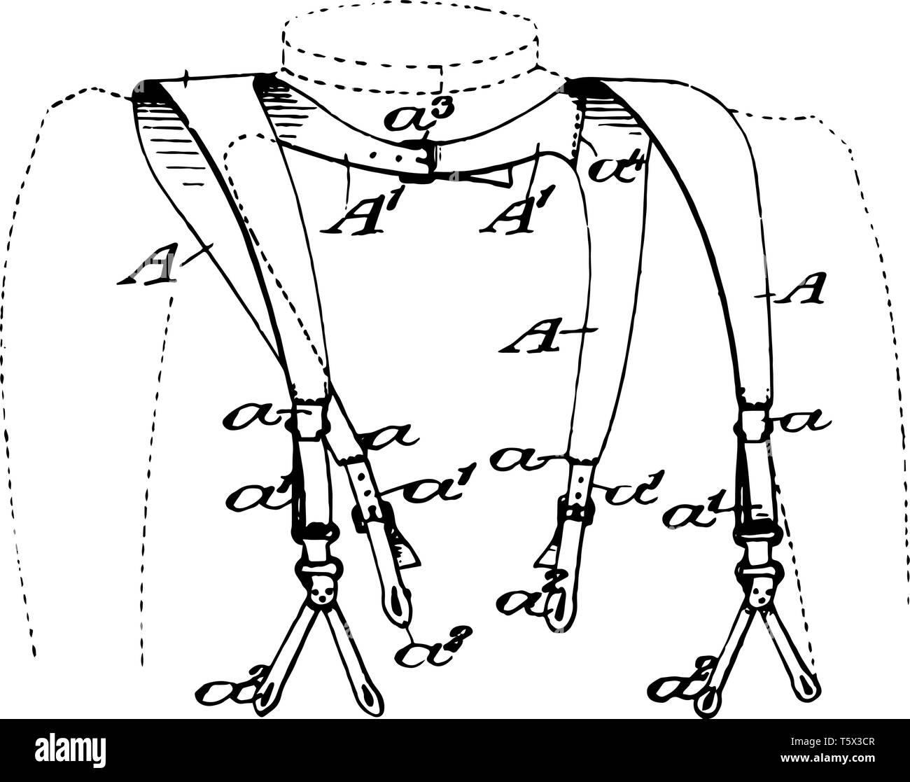 Brace worn Stock Vector Images - Alamy