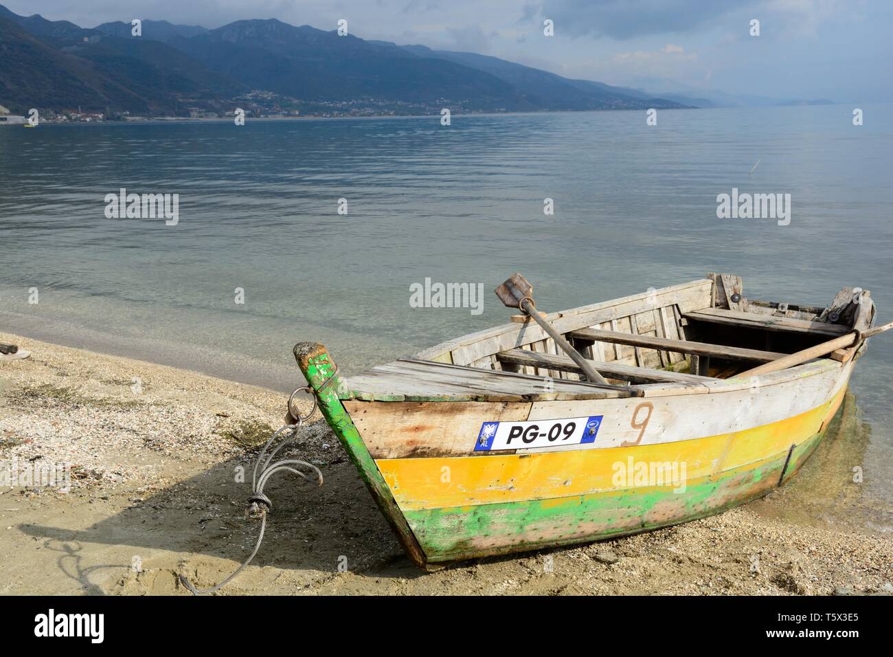 Traditional albanian fishing boat hi-res stock photography and images ...