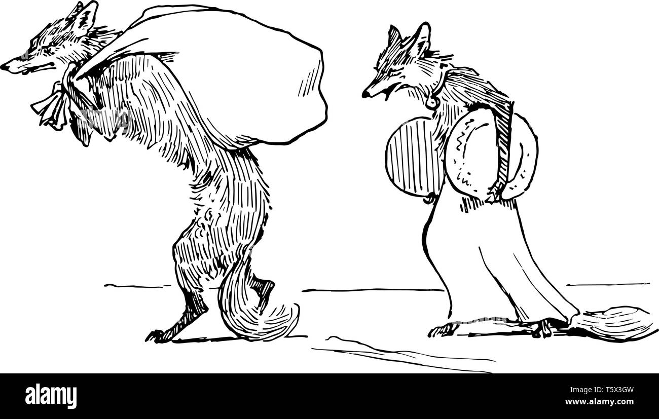 Reynard the Fox: Stealing the Treasure this scene shows the fox ...