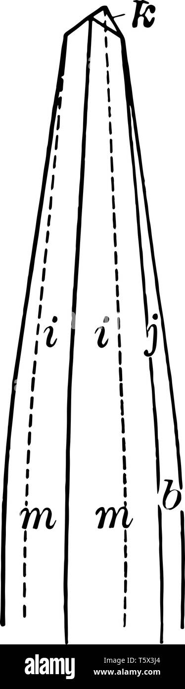 This diagram represents Aragonite vintage line drawing or engraving ...