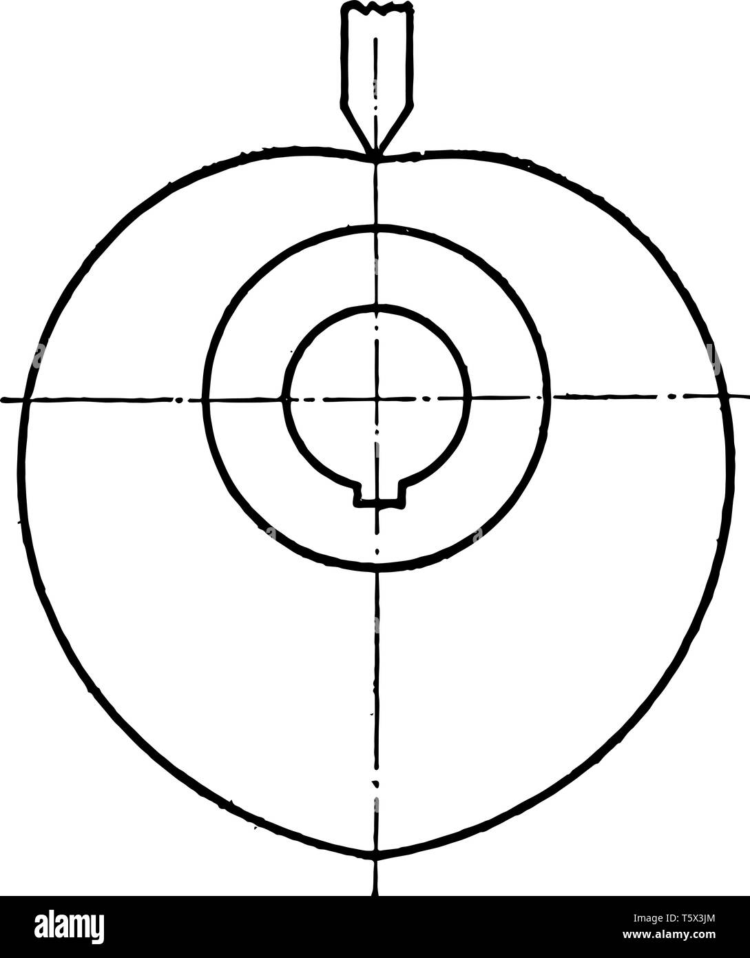 This illustration represents function of Curve Heart Cam, vintage line ...