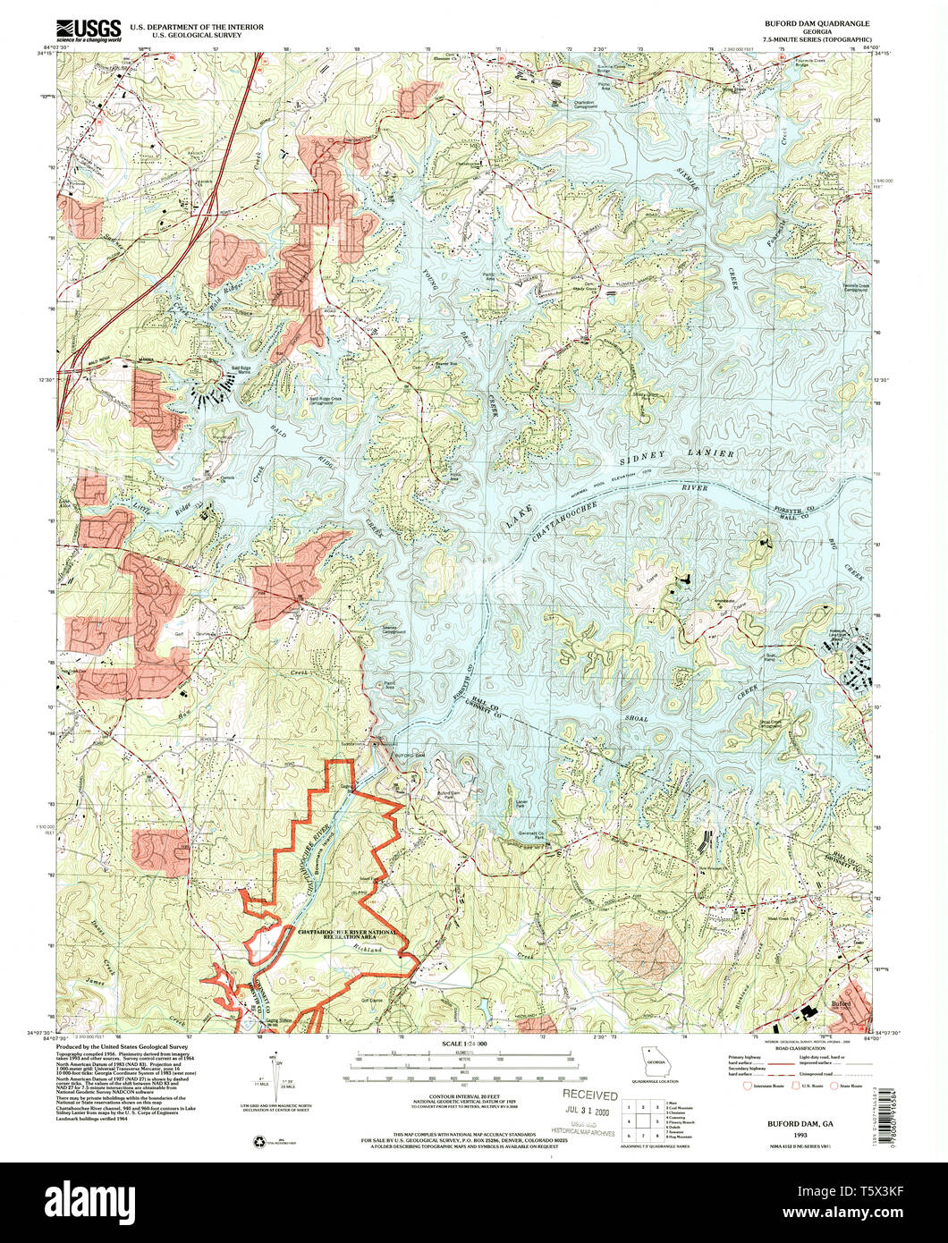 Map of buford hi-res stock photography and images - Alamy