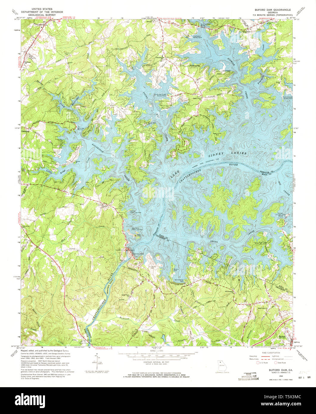Map of buford Cut Out Stock Images & Pictures - Alamy