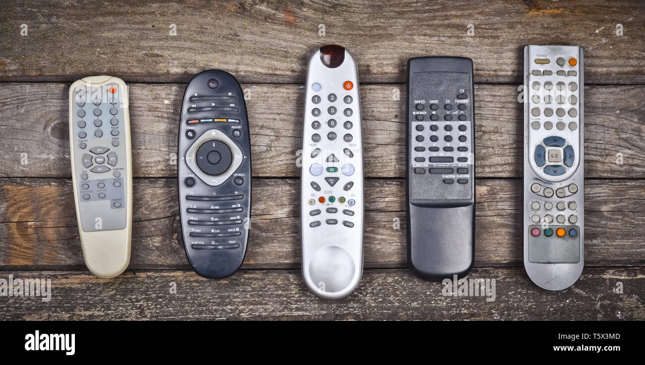Old tv remote top view hi-res stock photography and images - Alamy