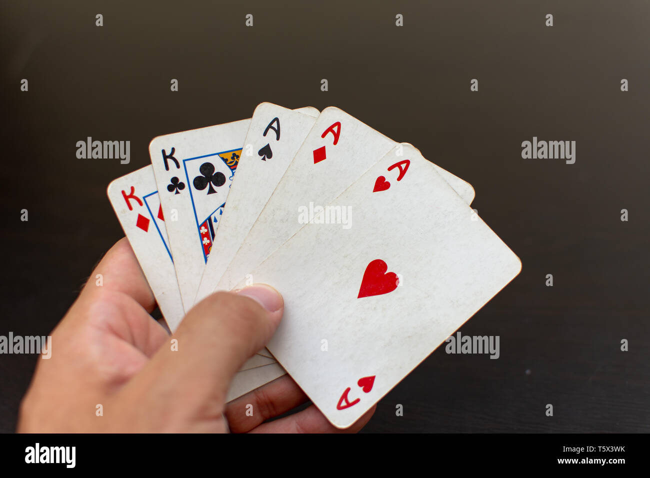 Full house poker hi-res stock photography and images - Alamy