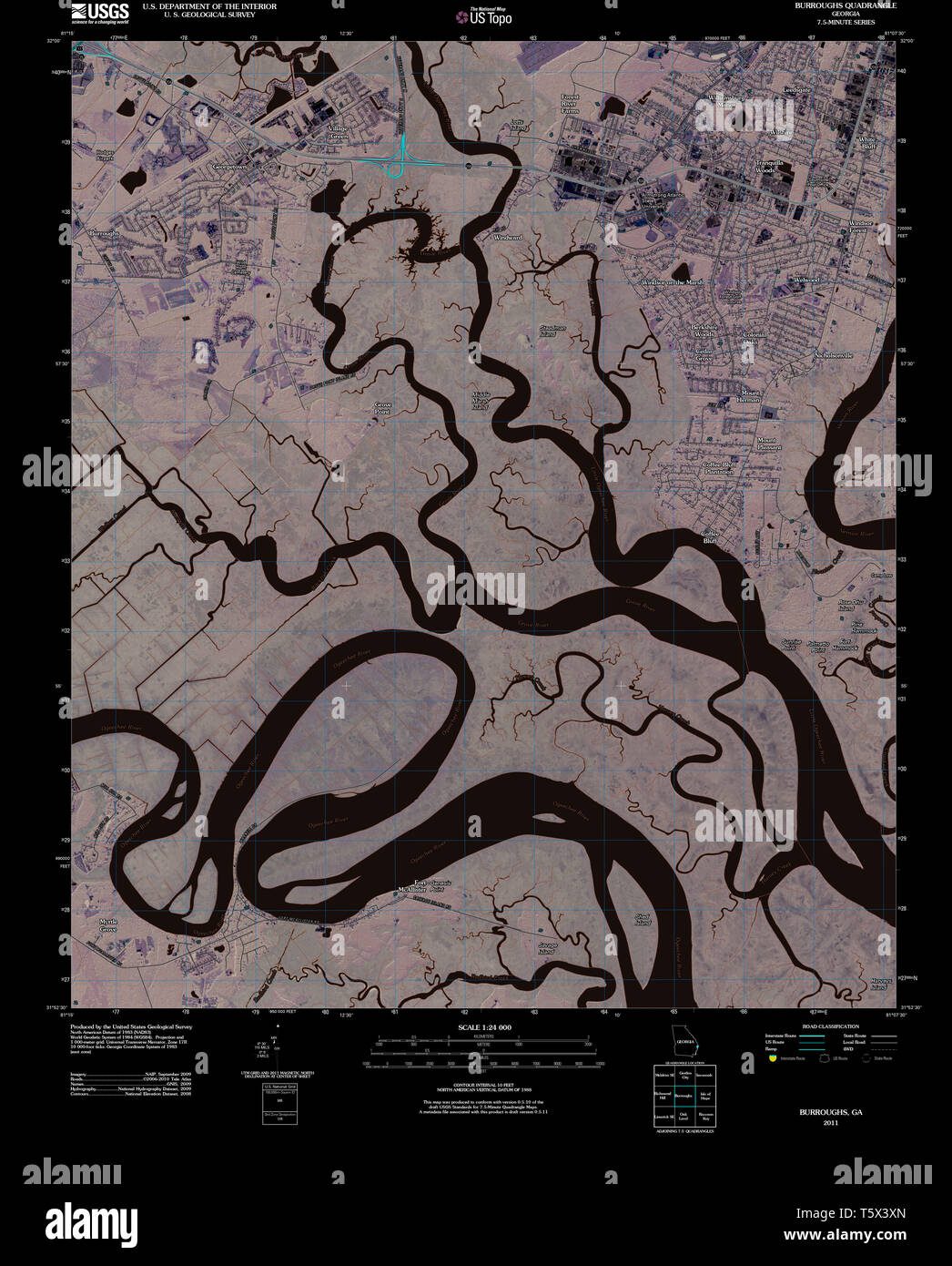 Burroughs map hi-res stock photography and images - Alamy