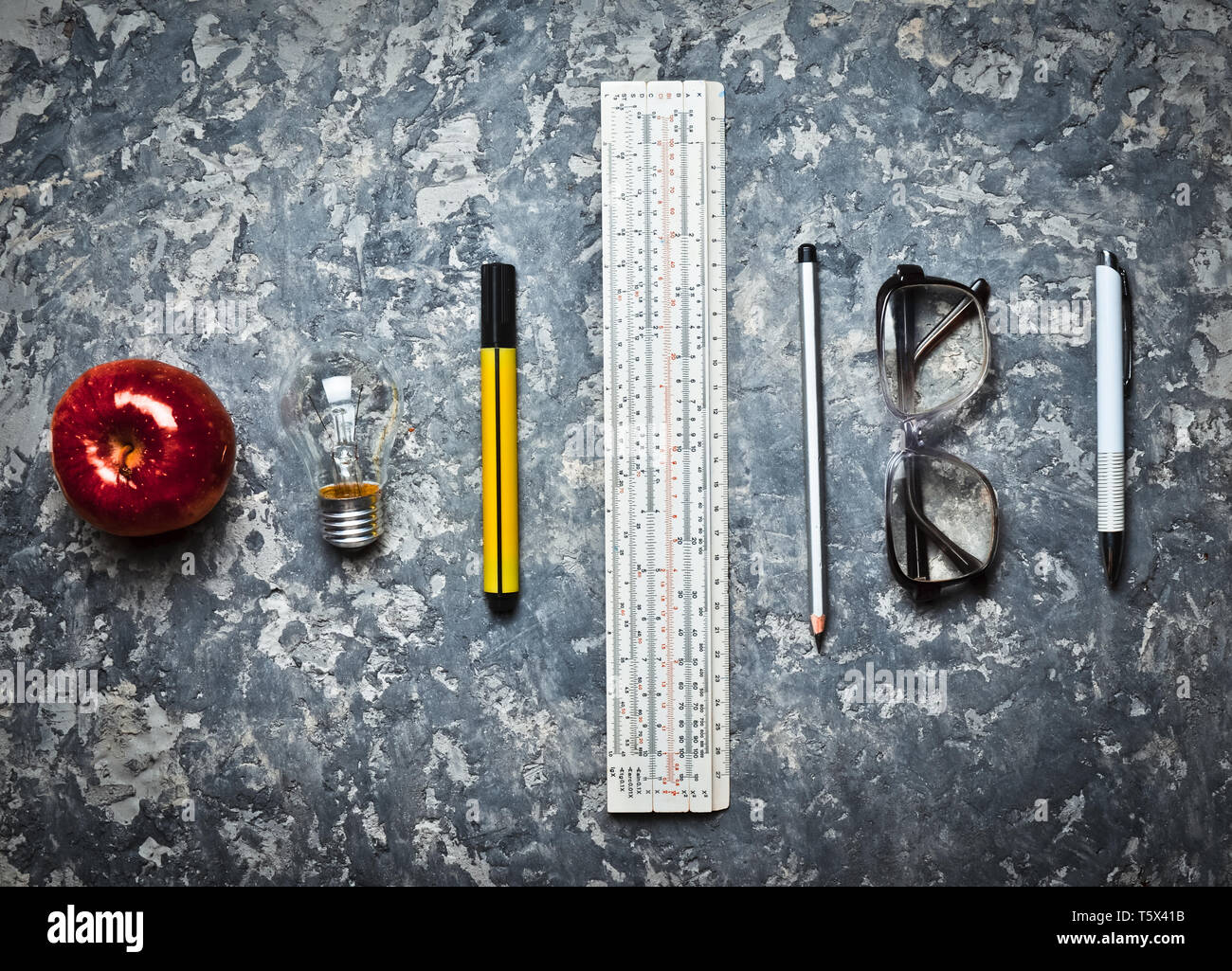 Stationery tools for the education of engineering students. Workspace ...