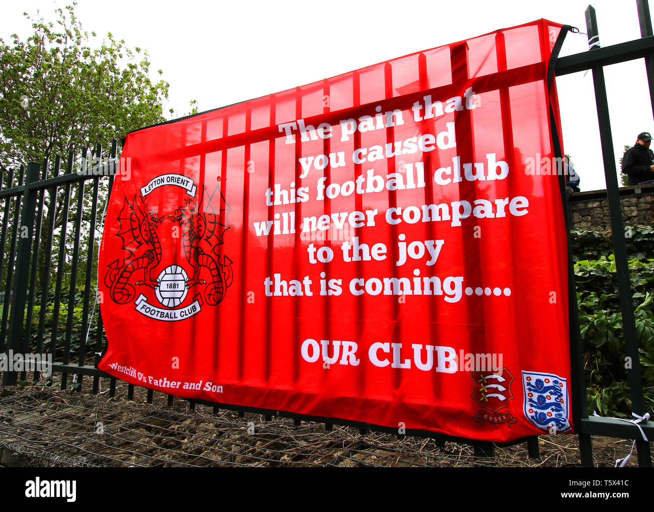 Flag outside breyer group stadium hi-res stock photography and images ...
