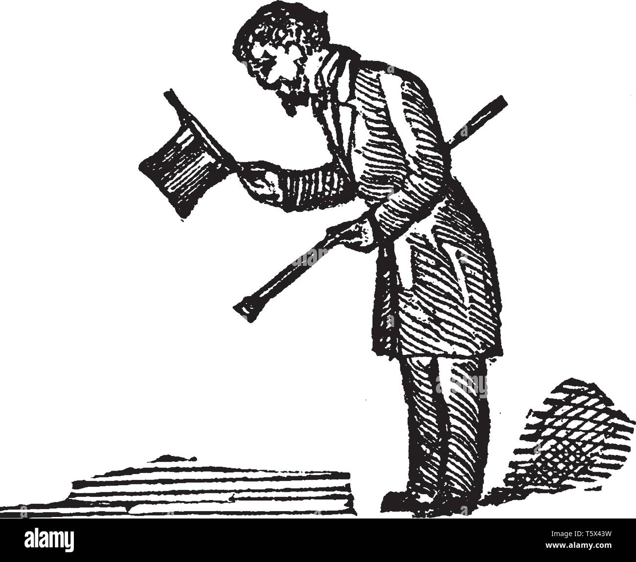 Bowed man Stock Vector Images - Alamy