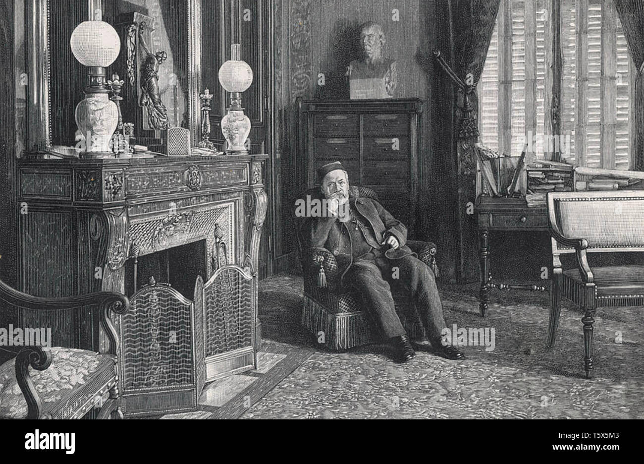 LOUIS PASTEUR (1822-1895) French biologist and chemist at his Paris ...