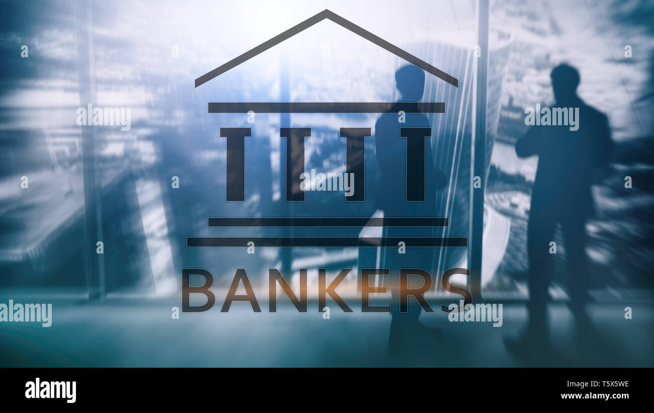 Bankers businessman people on abstract background. Financial concept ...