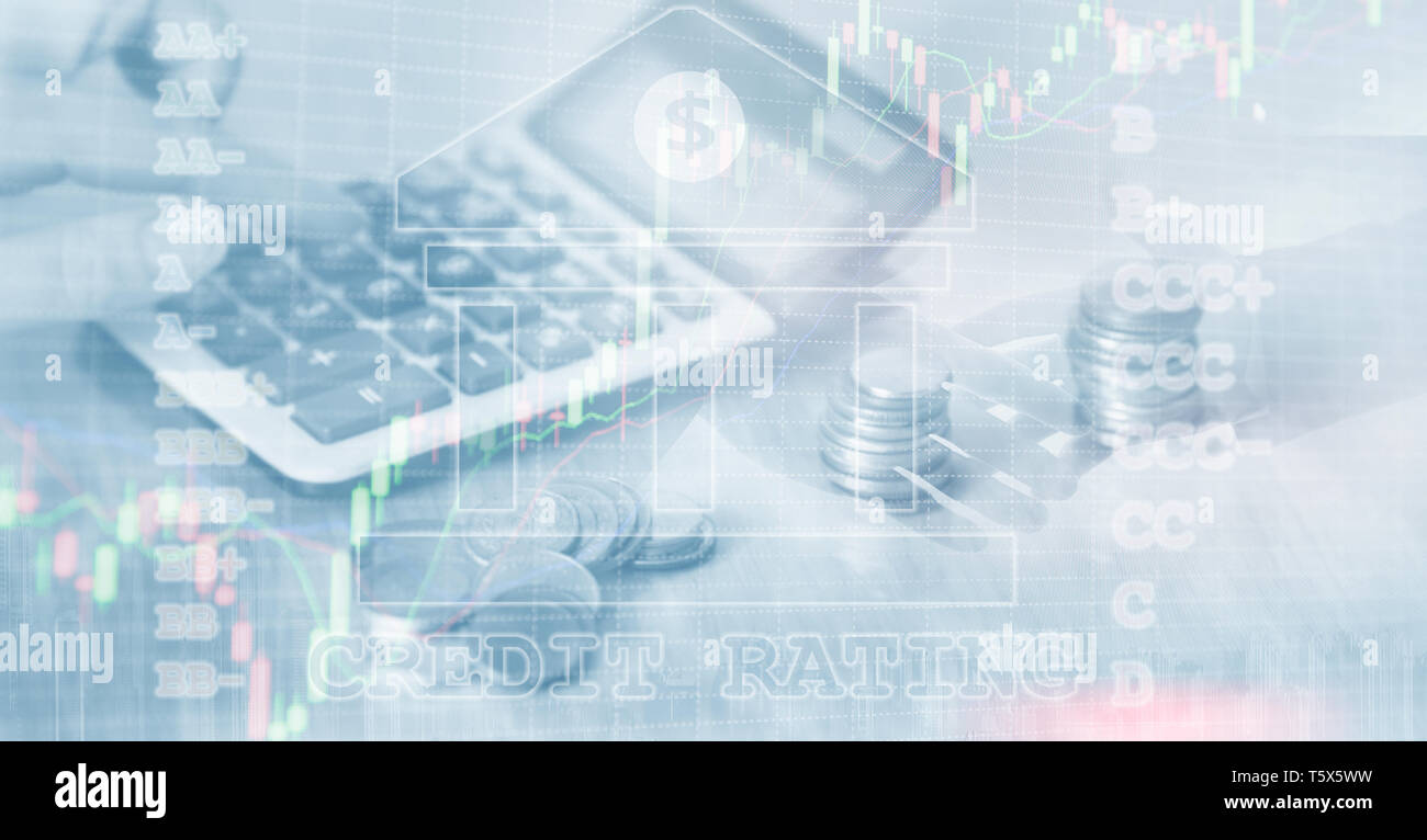 Credit Rating. Finance, capital banking and investment concept Stock ...