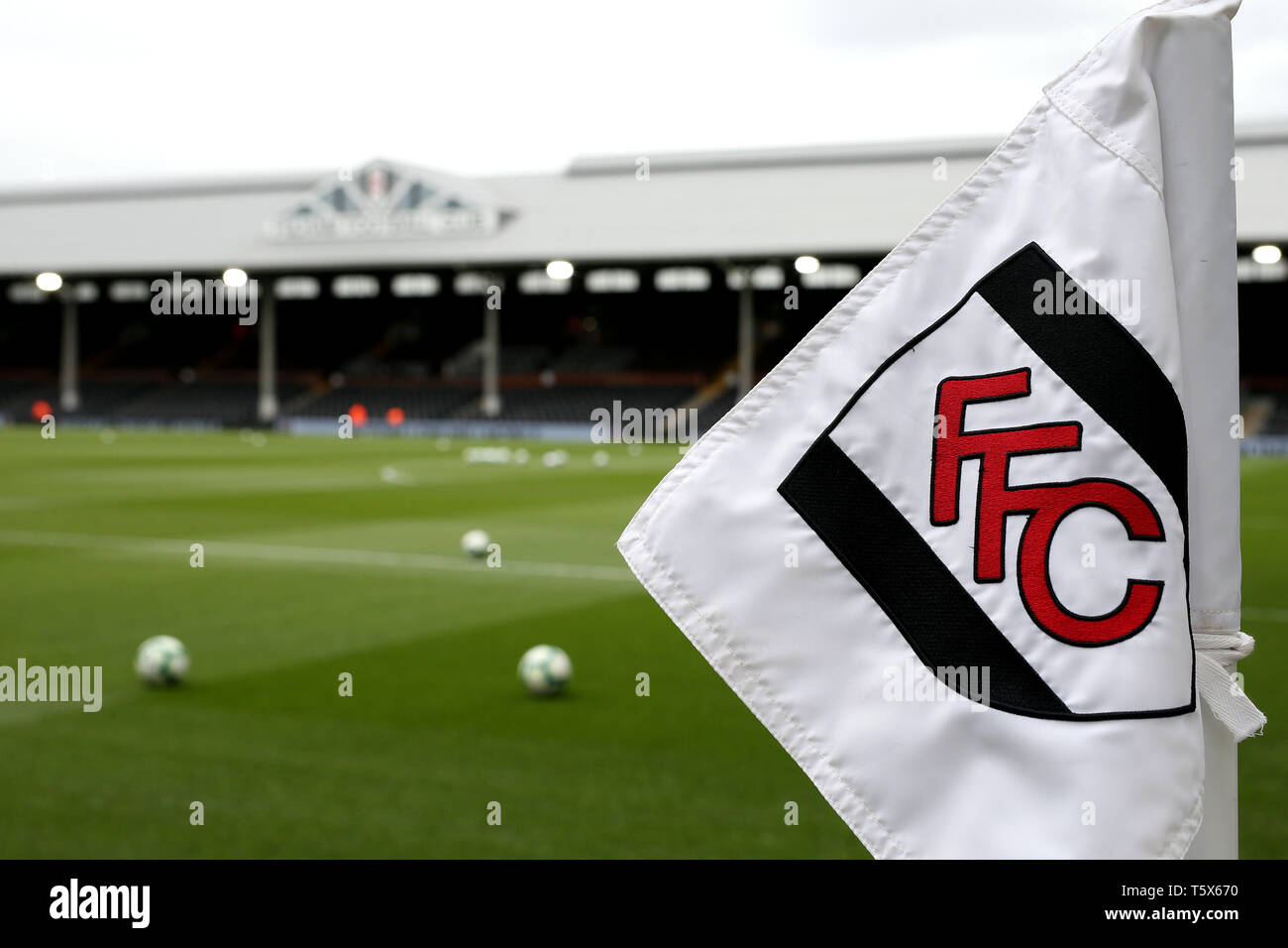 Fulham flag general craven cottage hi-res stock photography and images ...