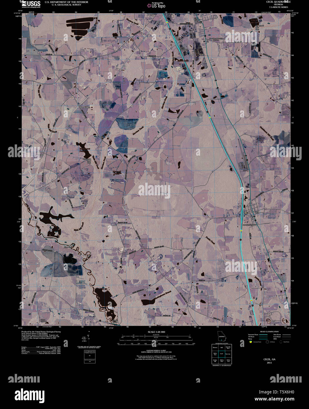 Map of cecil hi-res stock photography and images - Alamy