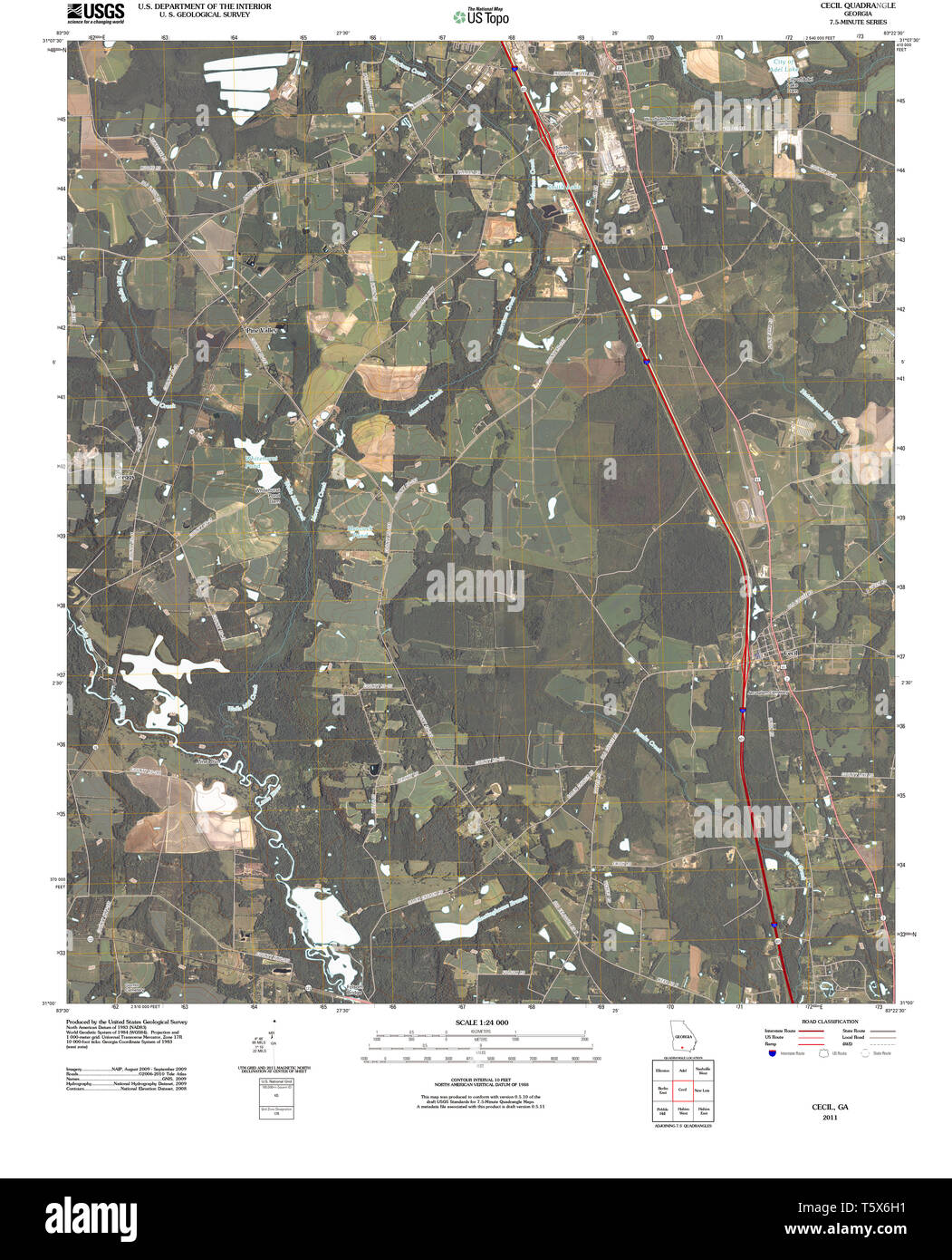 Map of cecil hi-res stock photography and images - Alamy