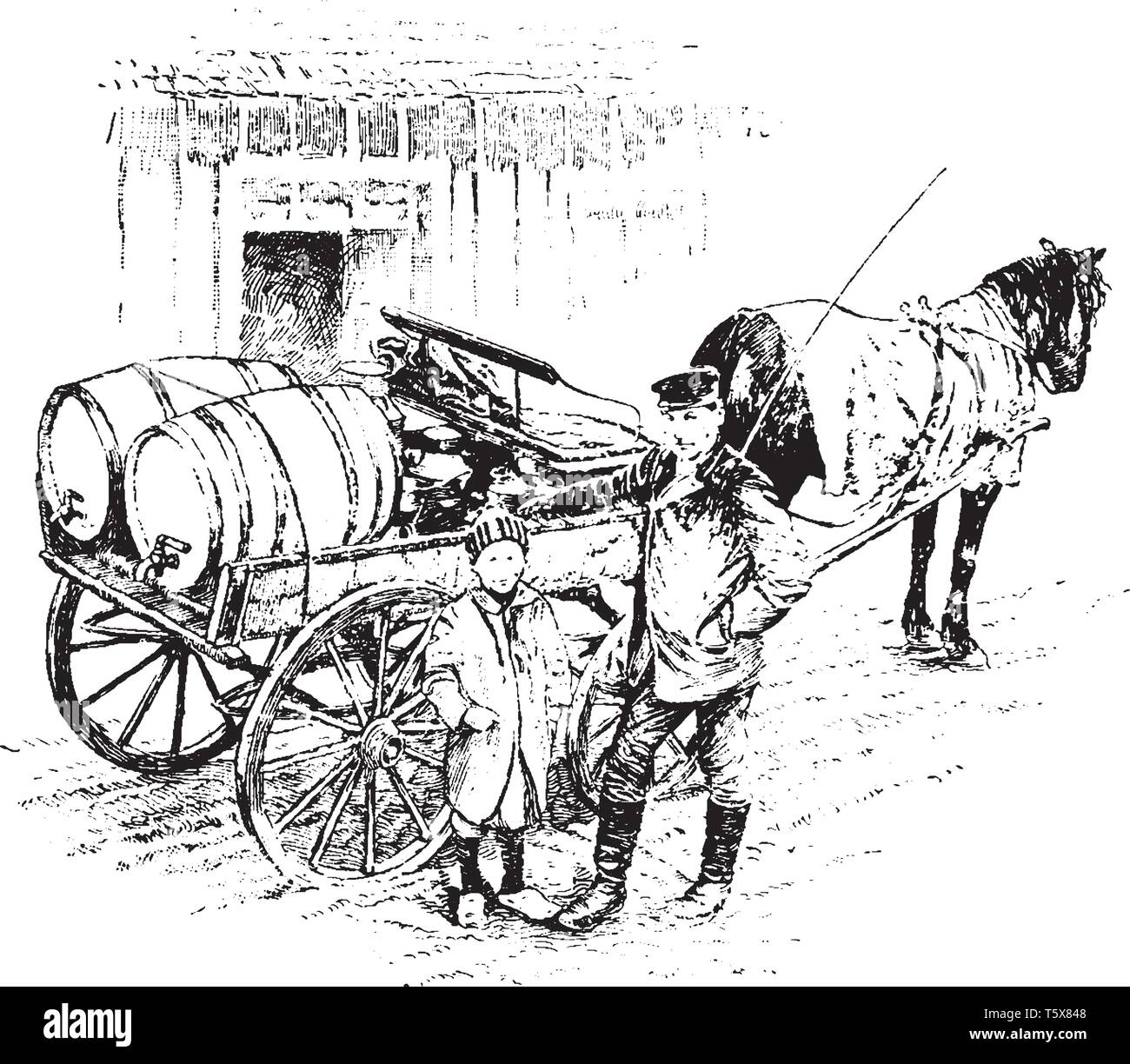 Milkman black and white hi-res stock photography and images - Alamy