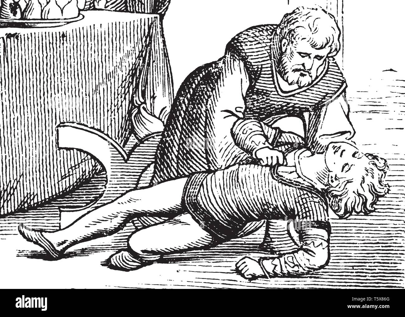 Sick line drawing hi-res stock photography and images - Alamy