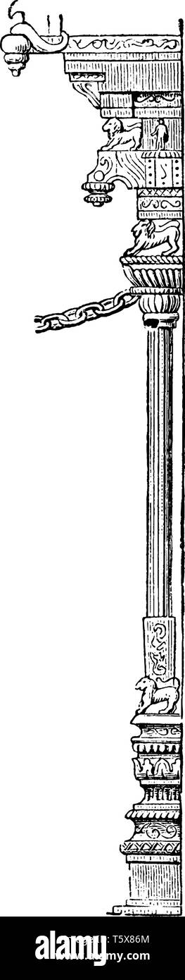 Covered temple Stock Vector Images - Alamy