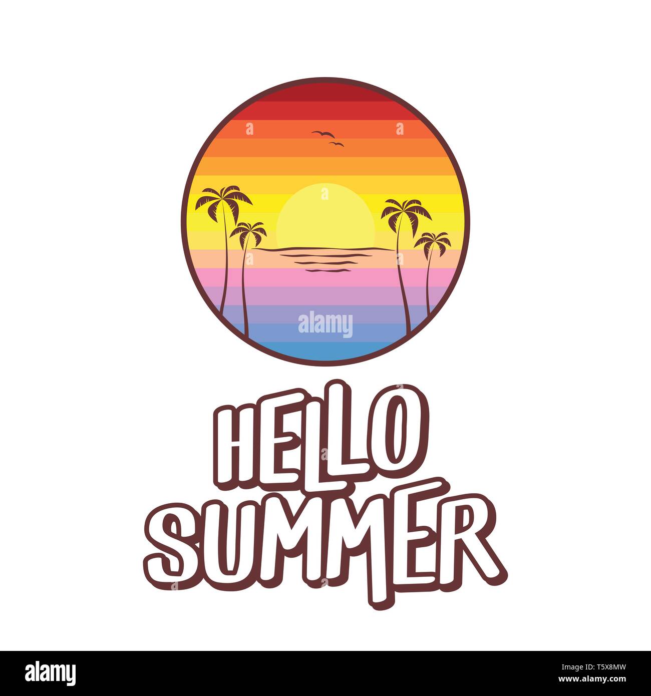 Sunset and sunrise Stock Vector Images - Alamy