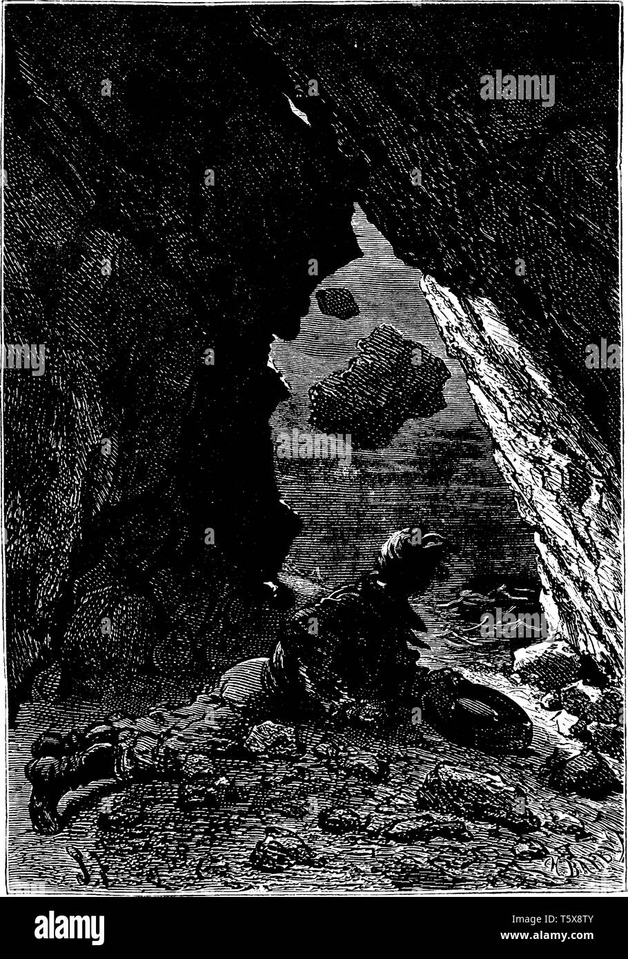 Man cave drawing hi-res stock photography and images - Alamy