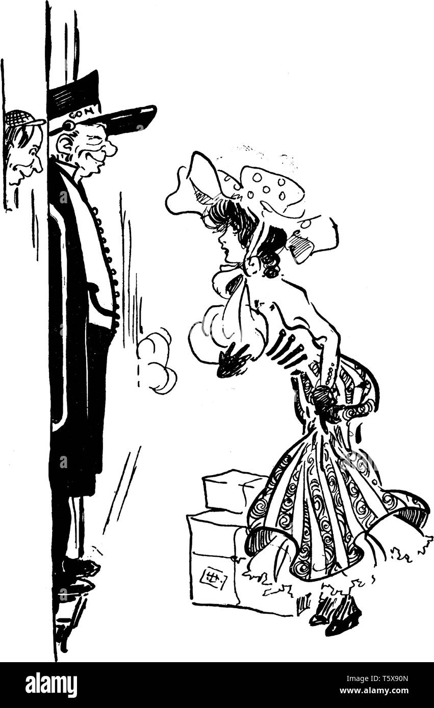 Train Conductor Drawing