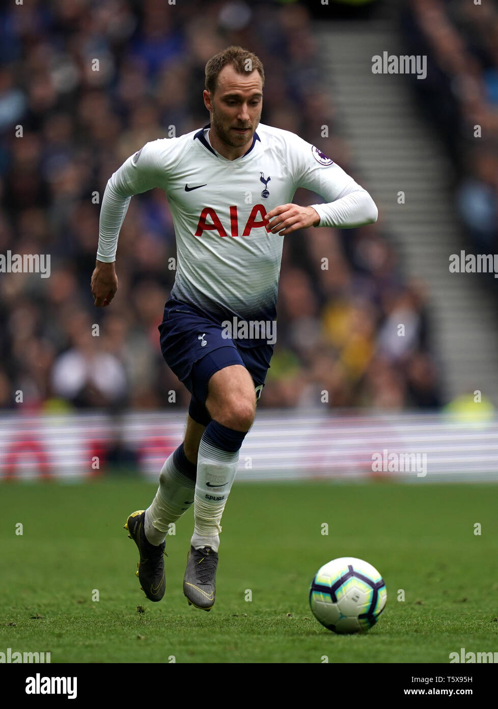 Tottenham Hotspur's Christian Eriksen during the Premier League match ...