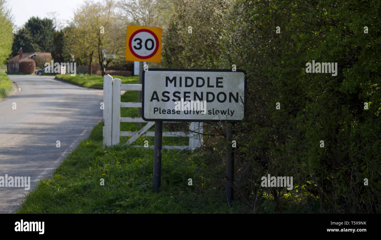 Farm view in Middle Assendon Stock Photo - Alamy
